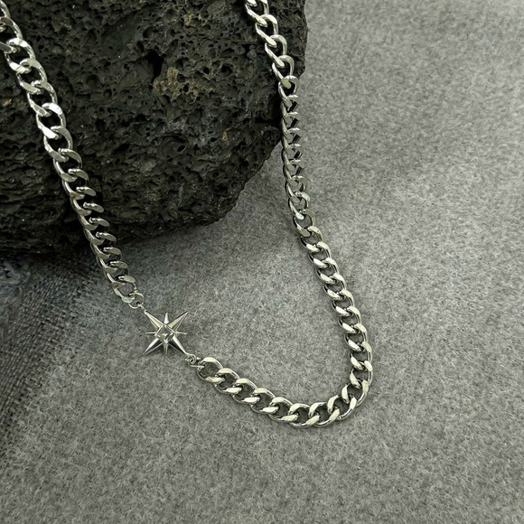 Accessories | Star Link Chain Necklace For Men Women Streetwear Unisex ...